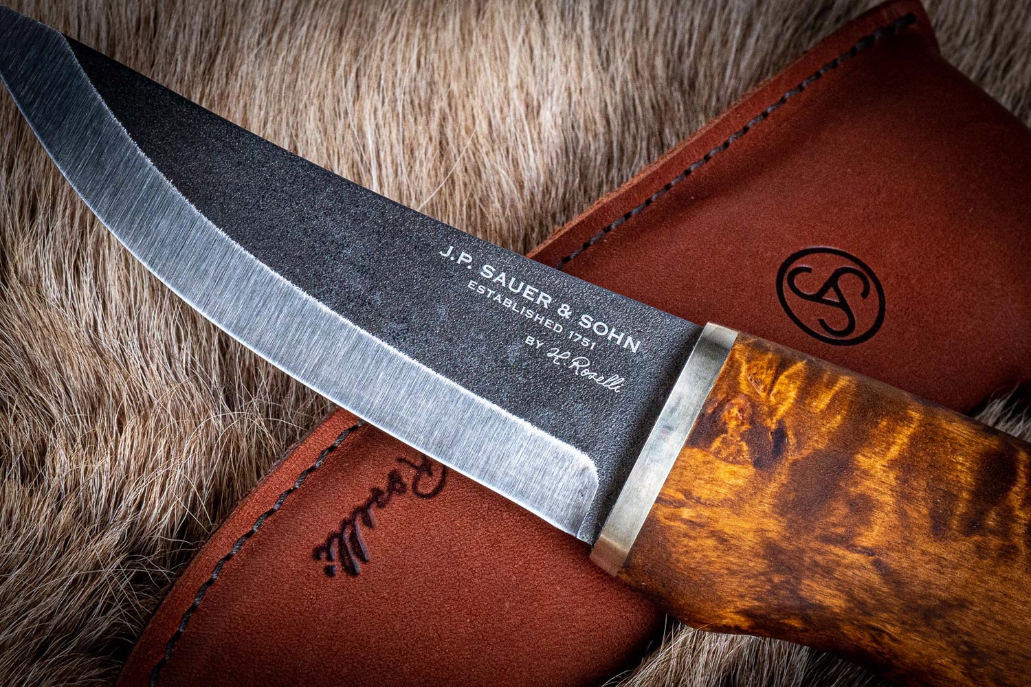 Stylish limited edition hunting knife I Sauer