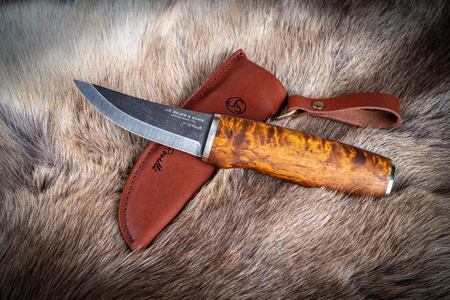 Stylish limited edition hunting knife I Sauer